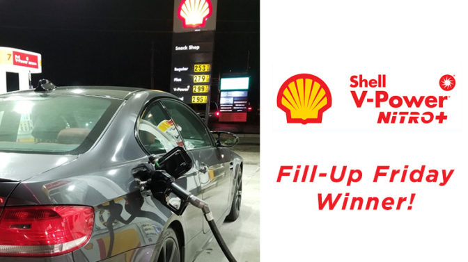 Shell Fill-Up Friday Winner: Benjamin Ho! - BimmerLife