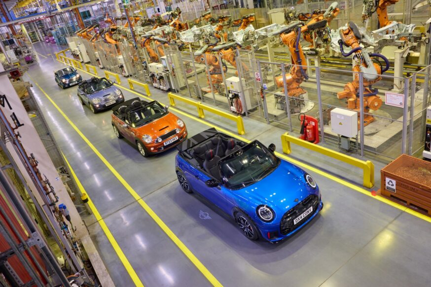 New MINI Cooper Convertible Rolls off MINI Plant Oxford Line - BimmerLife