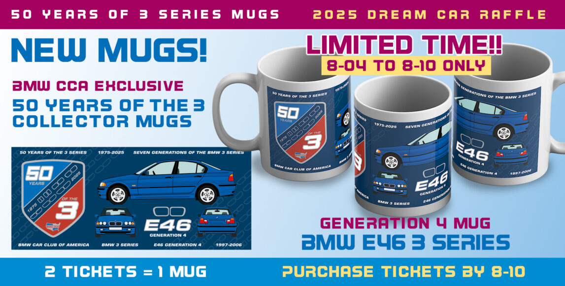 BMW CCA Dream Car: BMW E46 3 Series Mug Available This Week! - BimmerLife