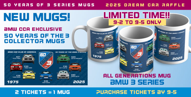 FINAL WEEK: Dream Car Raffle Ending. Celebrate 50 Years of 3 Mug ...